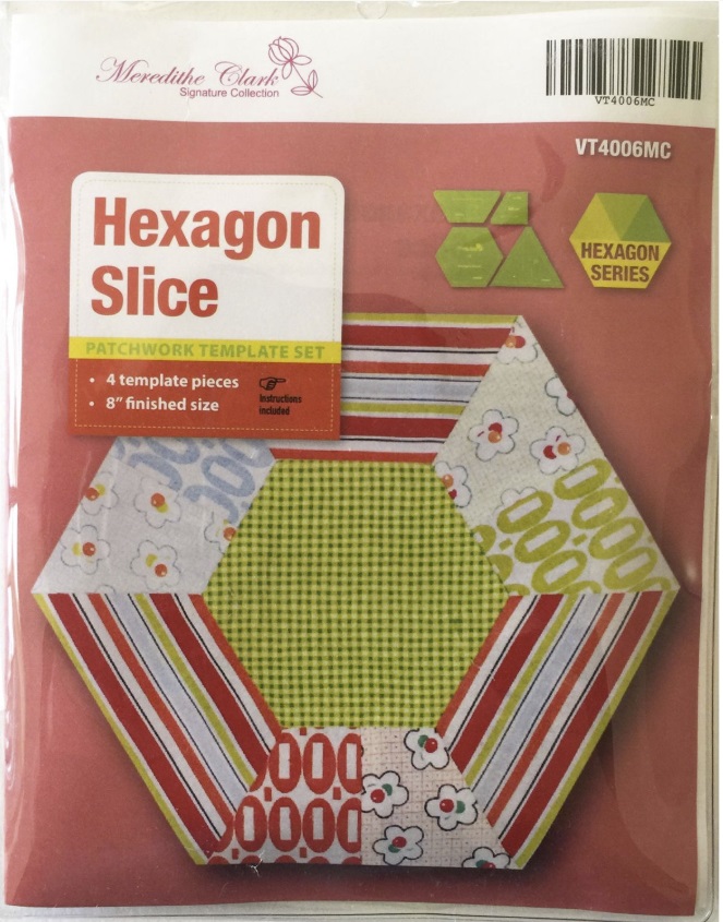 Hexagon Slices Patchwork Template Playing with Hexagons Series